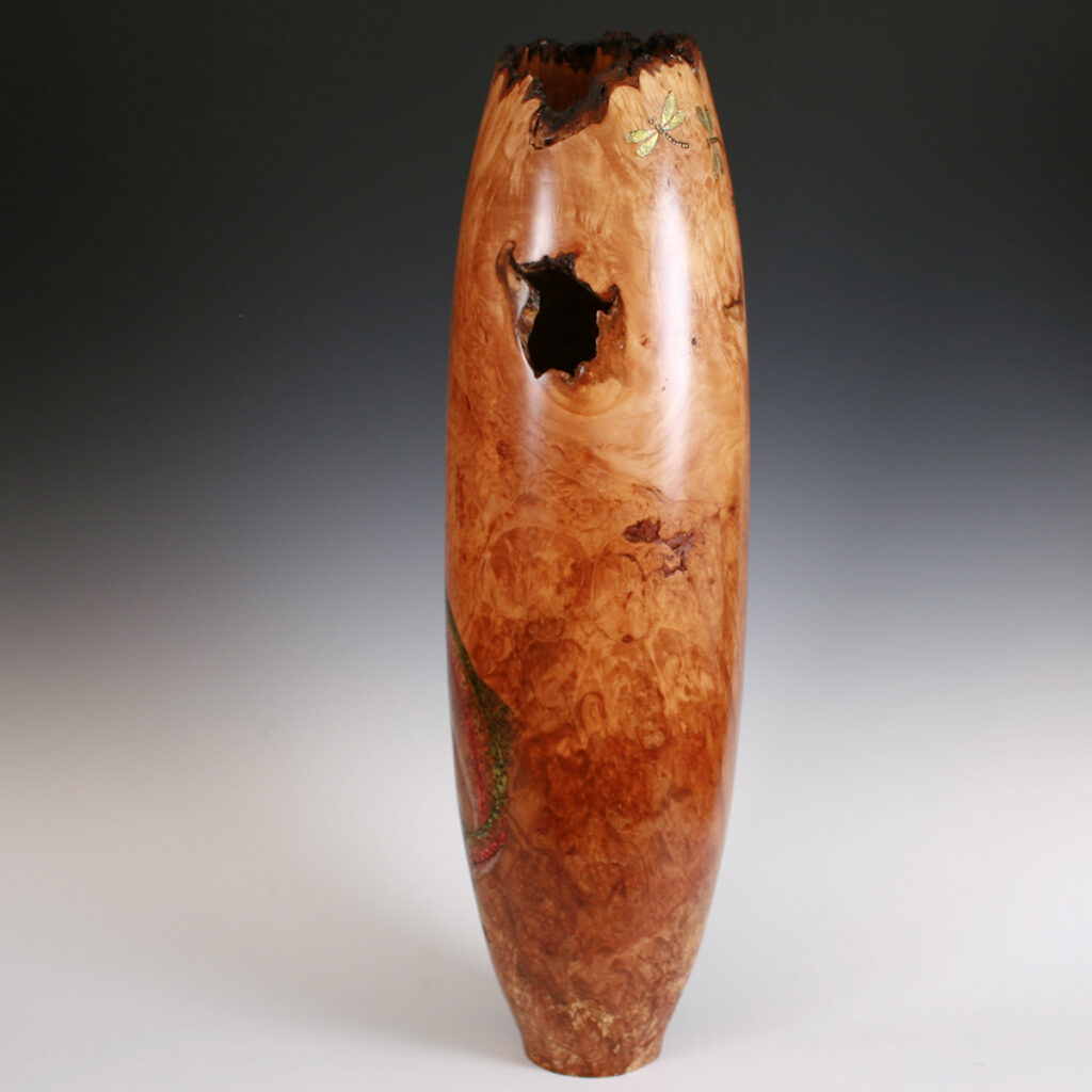 “The Hatch” Maple Vessel – Myrtlewood Gallery
