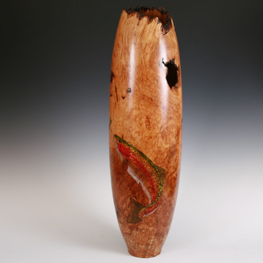 “The Hatch” Maple Vessel – Myrtlewood Gallery