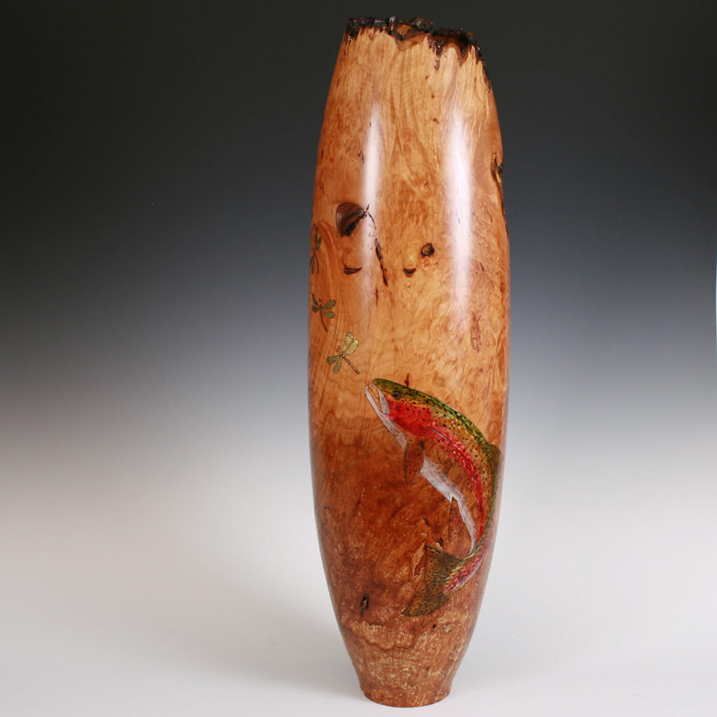 “The Hatch” Maple Vessel – Myrtlewood Gallery