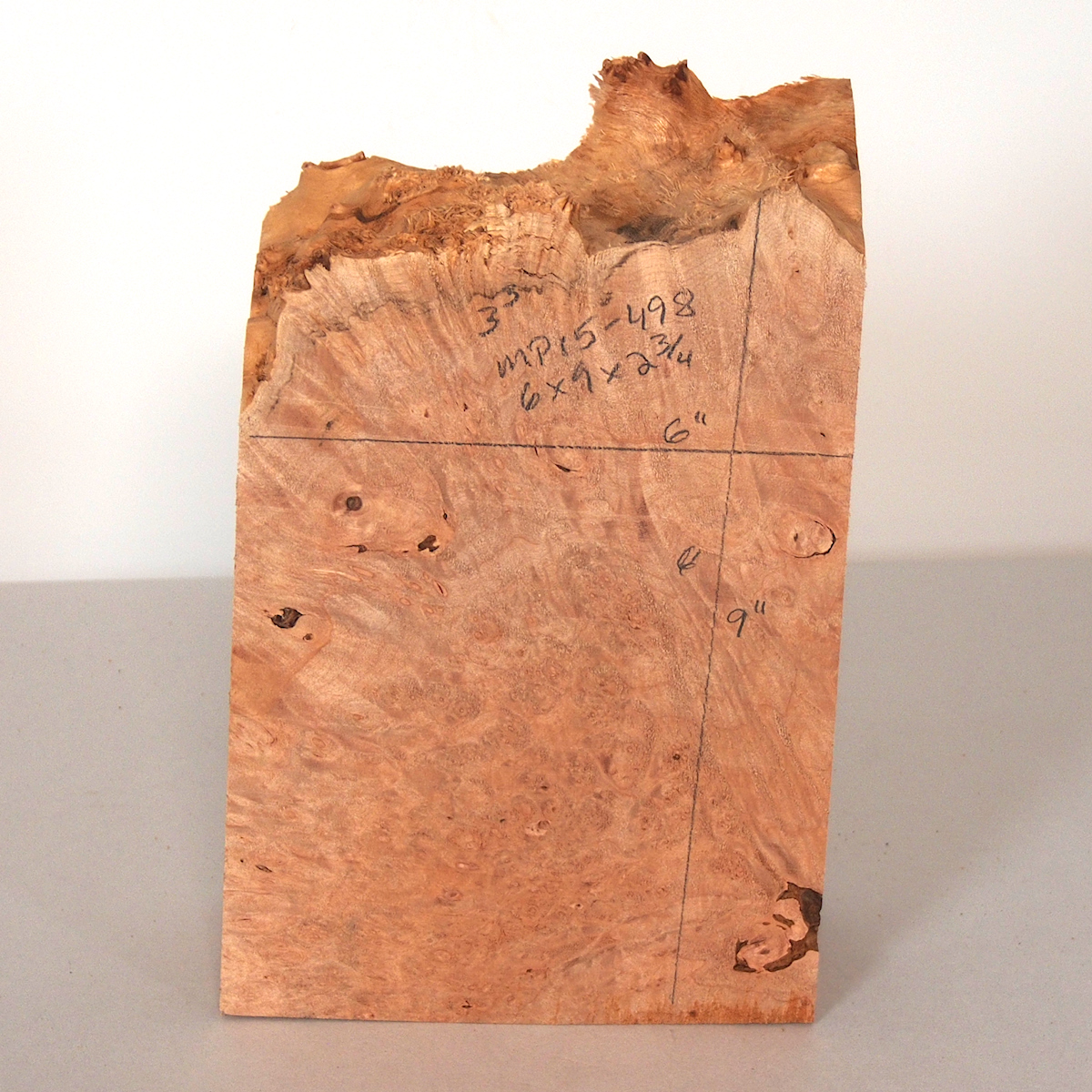 Maple Burl Cap Block 6x9x2.7 – Myrtlewood Gallery